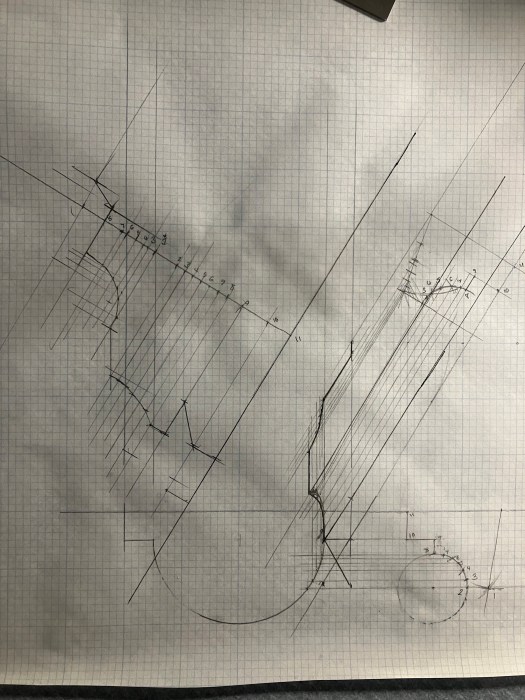 Gothic gable molding resolving into round column. – Trad Building
