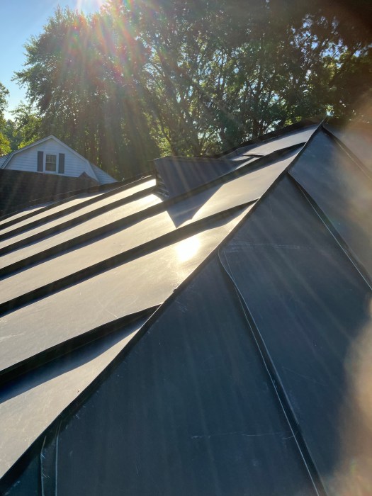 Metal roof tailoring – Trad Building